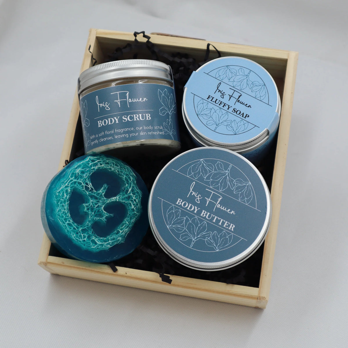 Ester Gift Box - Iris Flower | Quality homewares and Towels